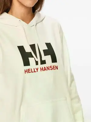 Helly Hansen Hh-logo Long-sleeve Hoodie - Neutrals