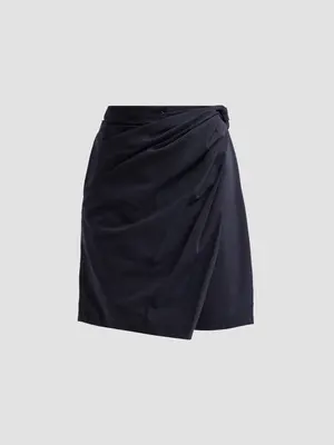 JW Anderson Draped Tailored Shorts - Navy