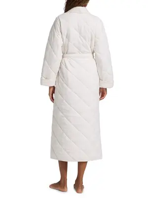 PAPINELLE Quilted Cotton Maxi Robe