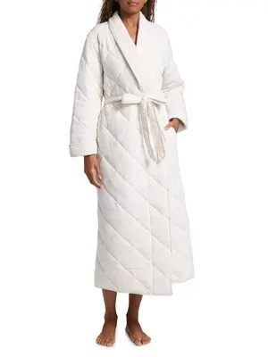 PAPINELLE Quilted Cotton Maxi Robe