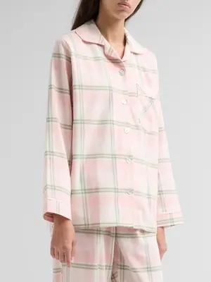 PAPINELLE Cotton Plaid Pajama Set