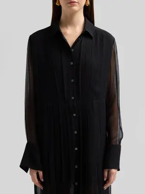 FRAME The Whisper Pleat Dress