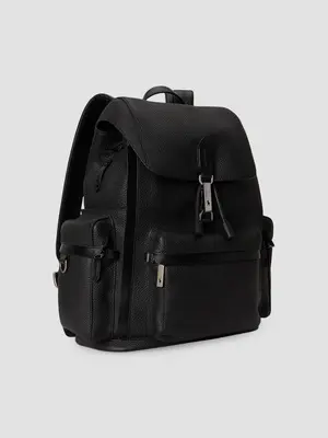 Polo Ralph Lauren Polo Id Pebbled Leather Backpack