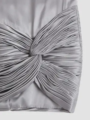 Valentino Garavani Cady Satin Skirt - Grey