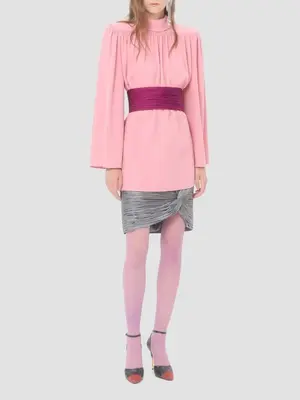 Valentino Garavani Cady Satin Skirt - Grey