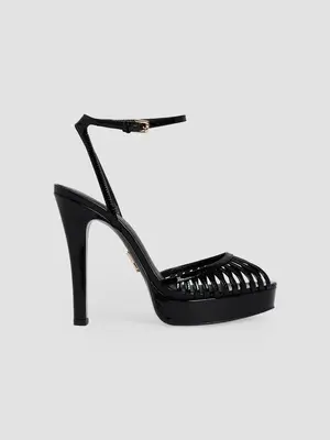 Retrofete Manolia 120mm Patent Leather Platform Sandals