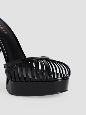 Retrofete Manolia 120mm Patent Leather Platform Sandals