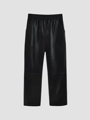 ANINE BING Billy Leather-blend Pants