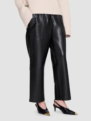ANINE BING Billy Leather-blend Pants