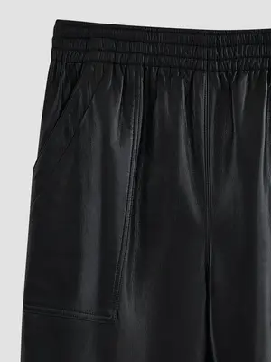 ANINE BING Billy Leather-blend Pants