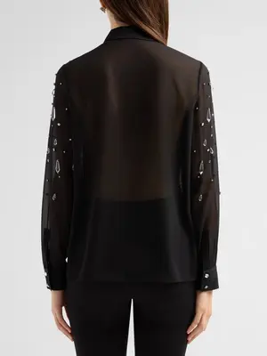 Elie Tahari The Sloane Embellished Blouse