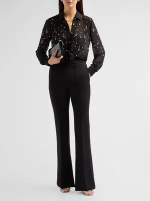 Elie Tahari The Sloane Embellished Blouse