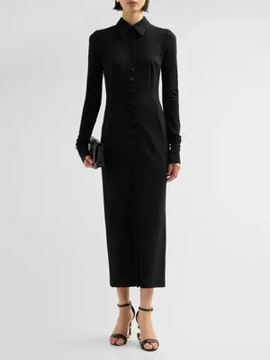 Dolce & Gabbana Wool Midi Shirtdress