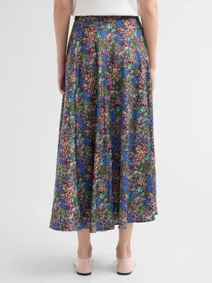 Moschino Floral Print Midi Skirt