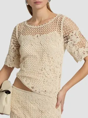 Kobi Halperin Magnolia Crochet Blouse