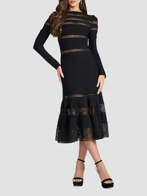 Tadashi Shoji Tiered Pleated Cocktail Dress