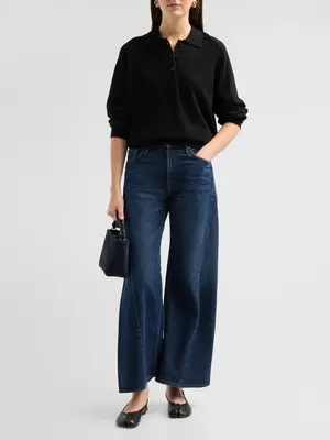 MOTHER Lil' Lemon Twist Sneak Jeans