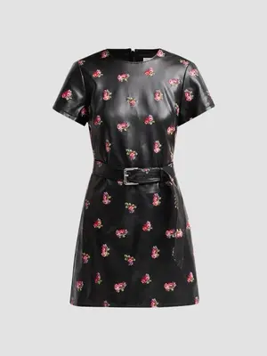 Cinq À Sept Bea Tossed Roses Mini Dress