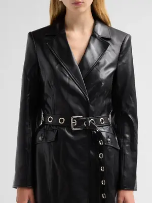 Cinq À Sept Harlow Faux Leather Mini Dress