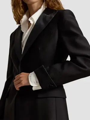 Polo Ralph Lauren Wool-silk-crepe Longline Sport Coat