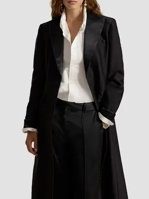 Polo Ralph Lauren Wool-silk-crepe Longline Sport Coat