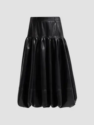 Cinq À Sept Eleanor Vegan Leather Midi Skirt