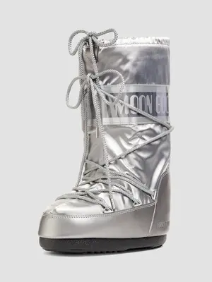 Moon Boot Core Icon Glance Snow Boots - Silver