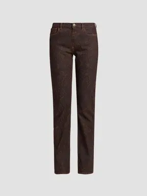 Etro Paisley Mid-rise Slim Jeans