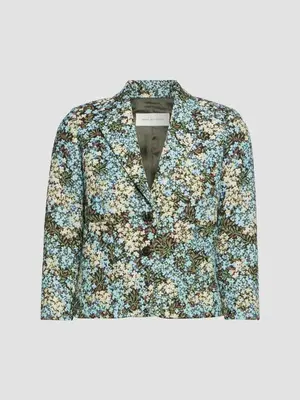 Dries Van Noten Bamis Floral Cotton-blend Jacket