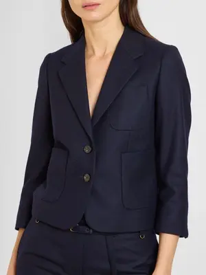 Dries Van Noten Bamis Wool Crop Blazer