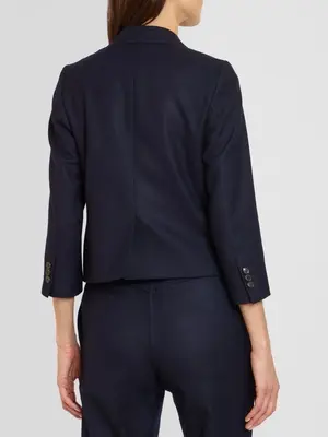 Dries Van Noten Bamis Wool Crop Blazer