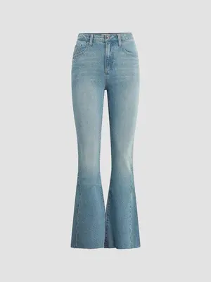 FAVORITE DAUGHTER The Valentina Stretch-cotton Flared-leg High-rise Jeans - Tulum