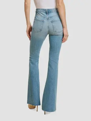 FAVORITE DAUGHTER The Valentina Stretch-cotton Flared-leg High-rise Jeans