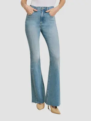 FAVORITE DAUGHTER The Valentina Stretch-cotton Flared-leg High-rise Jeans