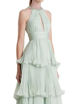 Mac Duggal Prom Chiffon Tiered Gown