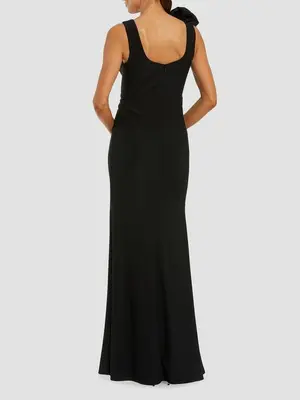 Mac Duggal Beaded Scoopneck Column Gown