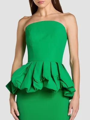 Mac Duggal Crêpe Strapless Trumpet Gown