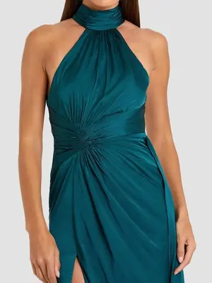Mac Duggal Leena 1 Ruched Column Gown