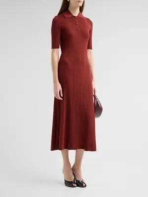 Prabal Gurung Rib-knit Midi Dress