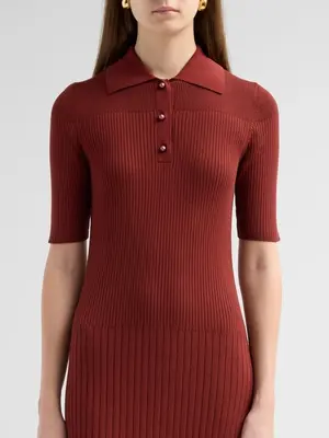 Prabal Gurung Rib-knit Midi Dress