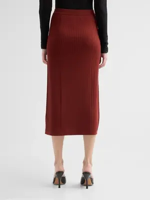 Prabal Gurung Rib Knit Midi Skirt