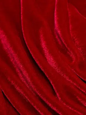 Bcbgmaxazria Ruffled Velvet Strapless Minidress