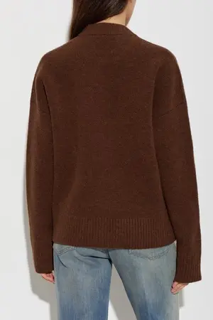 AMI Paris Wool Sweater With Logo