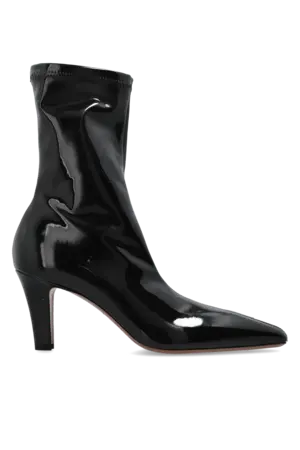 Paris Texas Heeled Ankle Boots 'belle - Black
