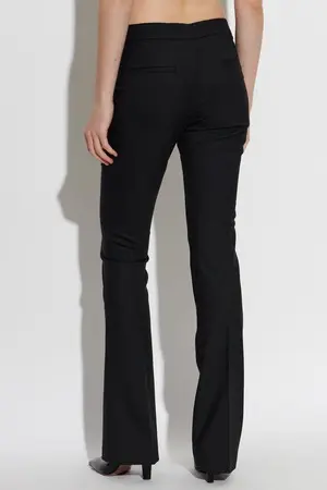 Blumarine Trousers With Pressed Creases And Flared Legs