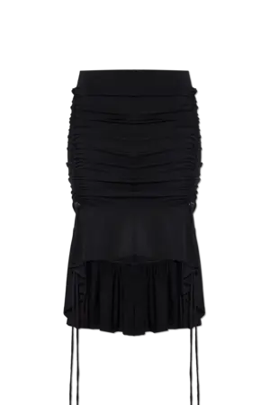KNWLS Asymmetrical Skirt ‘cu - Black
