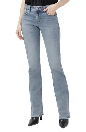 SILVER JEANS CO. Elyse Curvy Mid Rise Slim Bootcut Jeans - Backstage