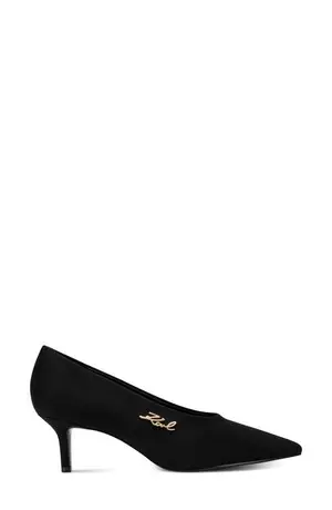 Karl Lagerfeld Paris Lazuli Pointed Toe Pump - Black