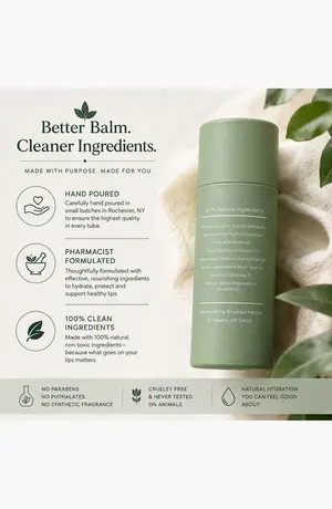 BROOKLYN NEUTRAL Oversized Fresh Mint Lip Balm