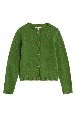 SEASALT CORNWALL Dawson Pick Merino Wool Blend Cardigan - Grassland